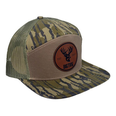 Big Tine Hat Leather Patch Bottomland Camo - GameMasters Outdoors