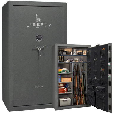 Liberty Safe Colonial 50 Extreme Interior- Granite Texture w/ Chrome E ...