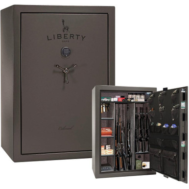 Liberty Safe Colonial 35 Wide Body Gray Marble w/ Black Chome E-Lock ...
