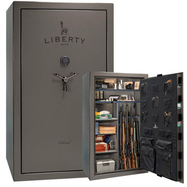 Liberty Safe Colonial 50 Extreme Interior - Gray Marble w/ Black Chrome ...