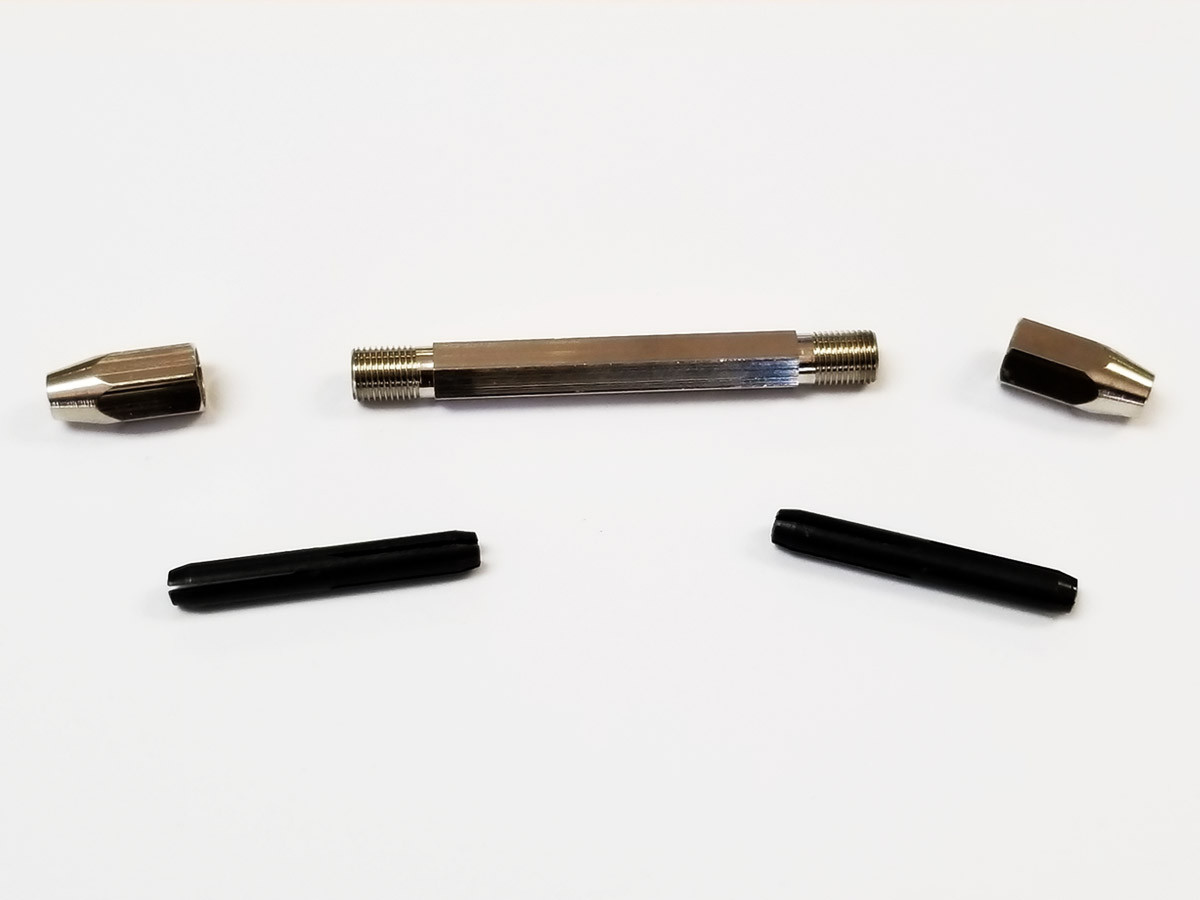 Double Ended Micro Pin Vise Hand Drill Bit Chuck Hex Body