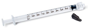 Luer Lock Dispensing Syringes 1cc/1ml with Tip Caps 10pcs