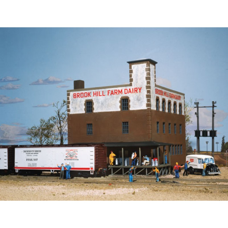 Walthers Cornerstone 933-3010 - Brook Hill Farm Dairy - HO Scale Kit ...