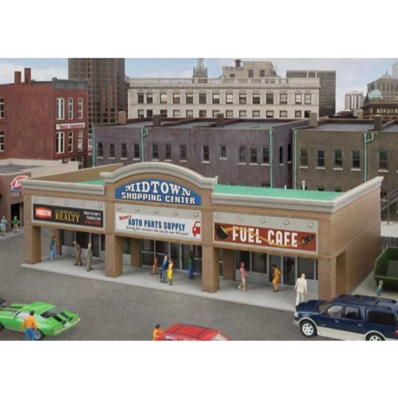 Walthers Cornerstone 933-4116 - Modern Shopping Center II - HO Scale ...