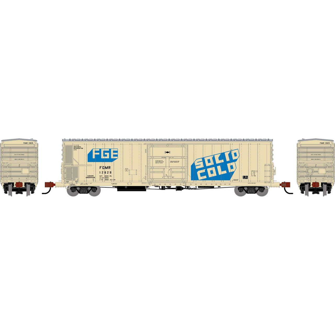 Athearn 1487 - 57' FGE Mechanical Reefer w/ Sound Fruit Growers Express ...