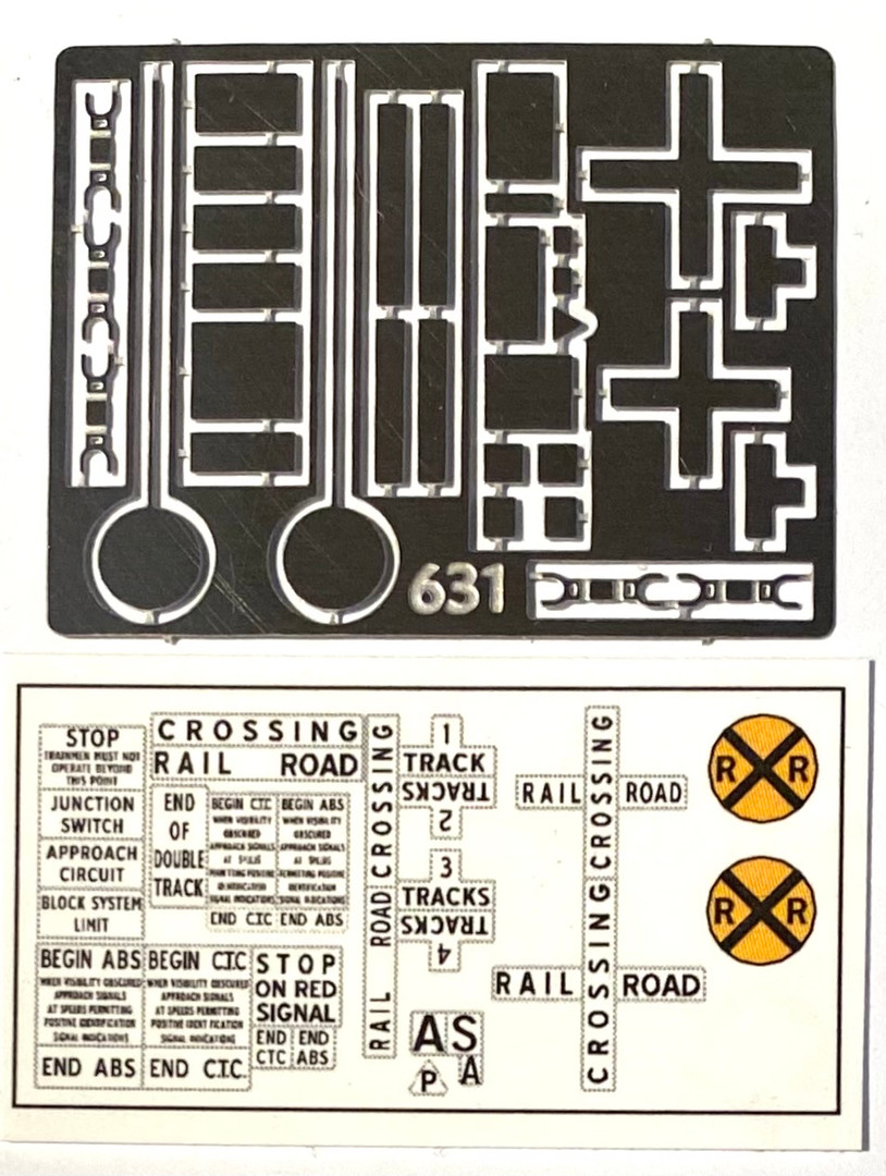 Showcase Miniatures 631 - Trackside Signage - N Scale Kit - Midwest ...