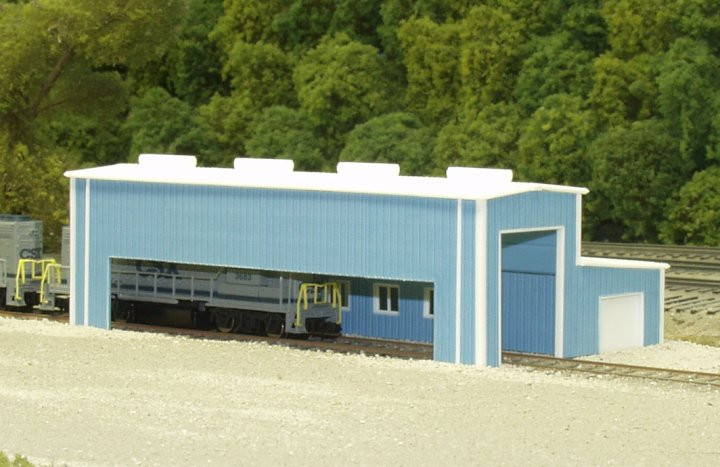 Pikestuff 8007 - 2 Stall Enginehouse - N Scale - Midwest Model Railroad