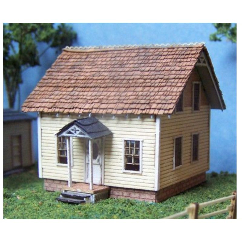 RslaserKits 3084 - Company House #1 - N Scale Kit - Midwest Model Railroad