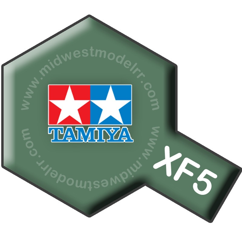 Tamiya 81305 - XF5 Flat Green 23ml - Midwest Model Railroad