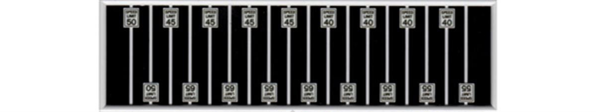 Tichy Train Group 2607 - High Speed Limit Signs pkg(18) - N Scale ...