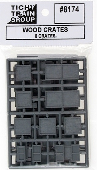 Tichy Train Group 8174 - Assorted Wood Crates Plastic pkg(8) - HO Scale ...