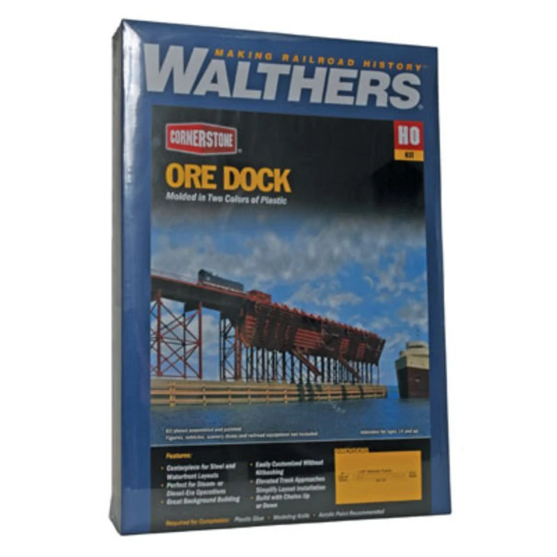 Walthers Cornerstone 933-3065 - Ore Dock - HO Scale Kit - Midwest Model ...