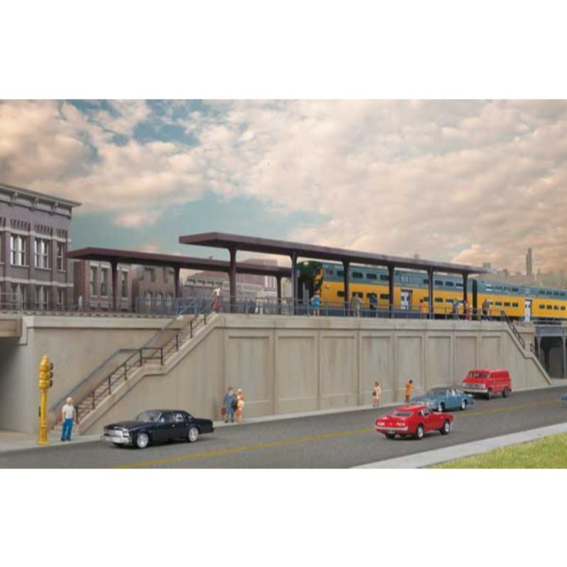 Walthers Cornerstone 933-4563 - Elevated Commuter Station - HO Scale ...