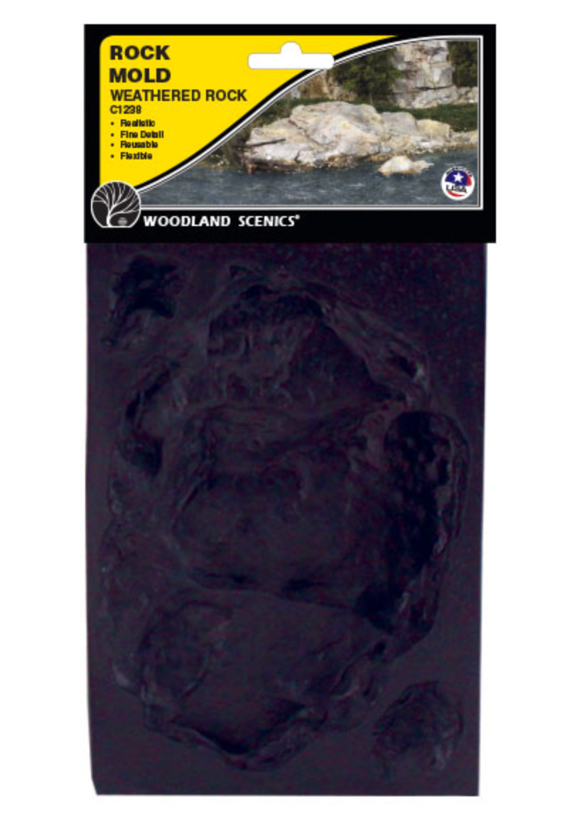 Woodland Scenics C1238 - Weathered Rock Mold - Midwest Model Railroad