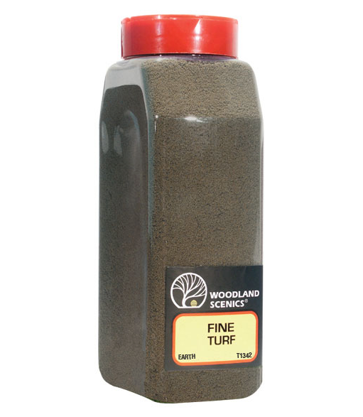 Woodland Scenics #1342 - Earth Fine - Shaker 30oz - Midwest Model Railroad