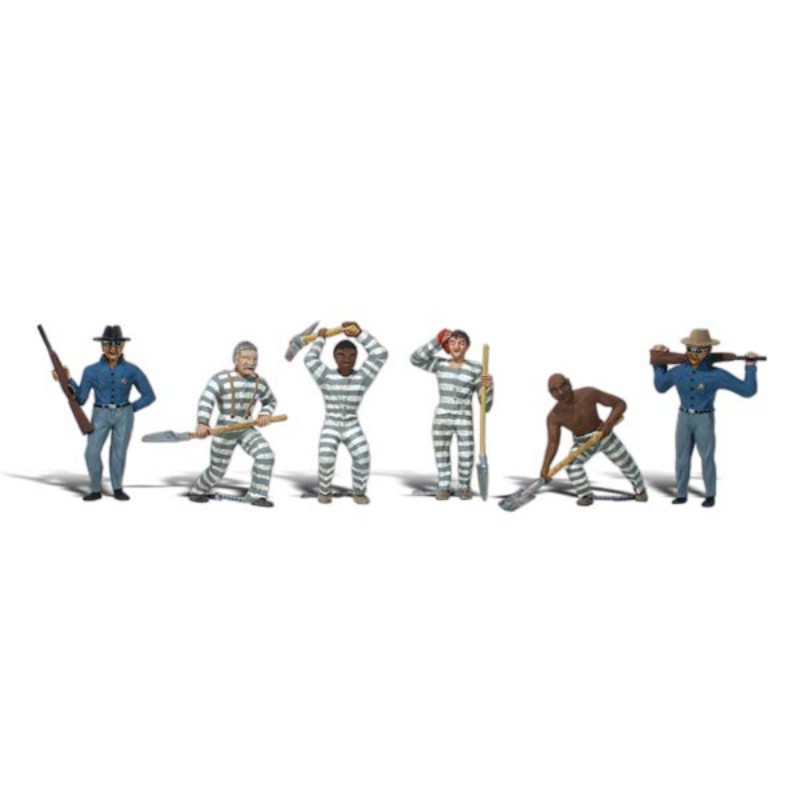 Woodland Scenics A1858 - Chain Gang- HO Scale - Midwest Model Railroad