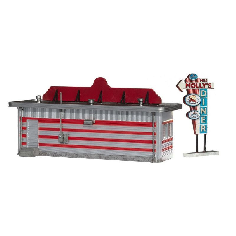 Woodland Scenics BR5066 - Miss Molly's Diner - Built & Ready Landmark ...
