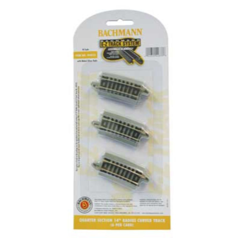 Bachmann 44833 - E-Z Track® Quarter Section 14" Radius Curved Track 6 ...