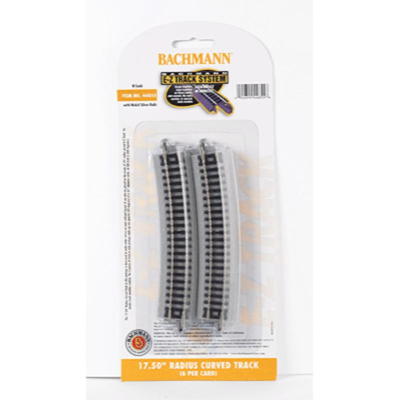 Bachmann 44855 - E-Z Track® 17.50" Radius Curved Track 6 pcs - N Scale ...