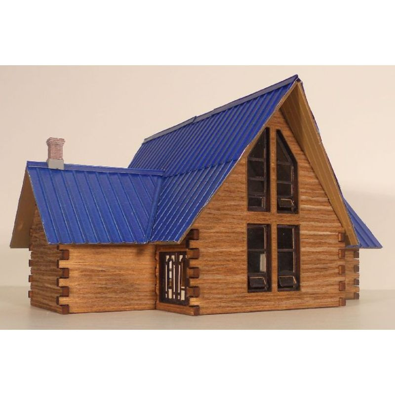 Phoenix Model Buildings 2015 - Log Lodge - HO Scale Kit - Midwest Model ...