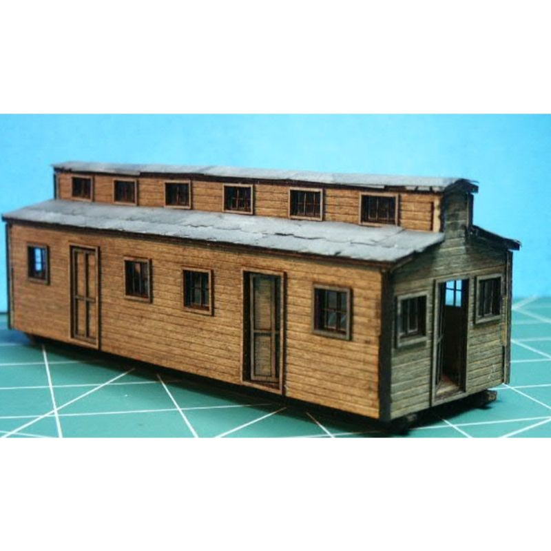 Phoenix Model Buildings 2019 - Logging Bunk House Car - HO Scale Kit ...