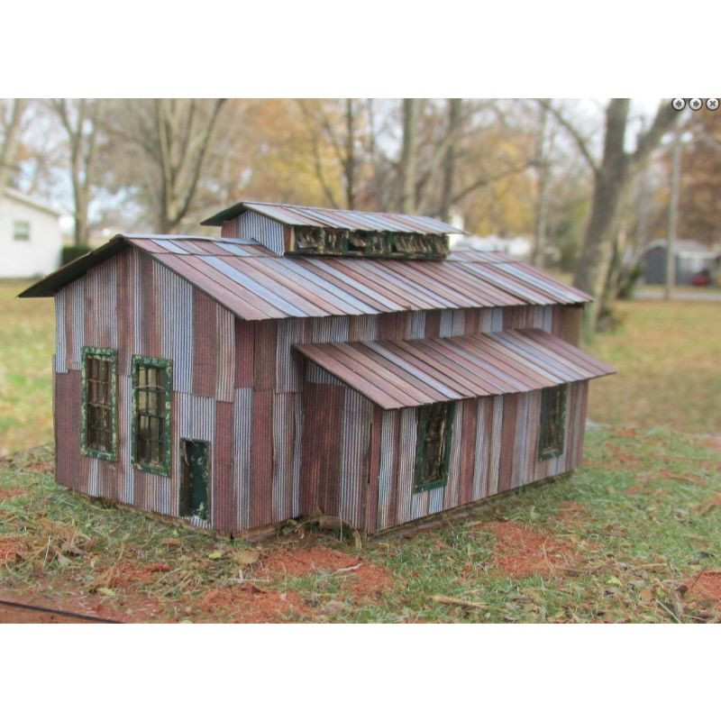 Phoenix Model Buildings 3088 - Branch line engine house/ repair shed ...