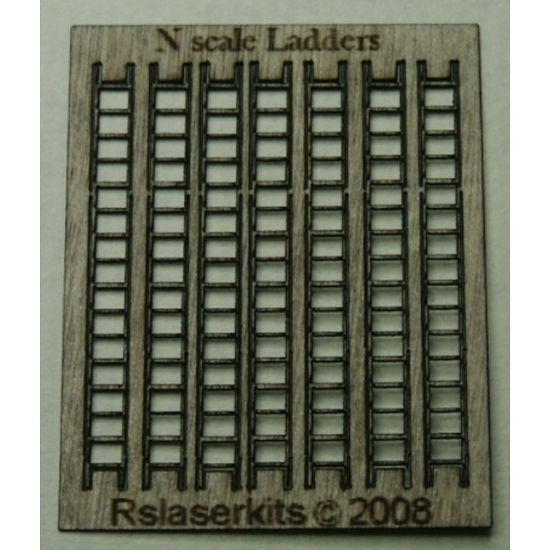 RslaserKits 3522 - Ladders - N Scale Kit - Midwest Model Railroad
