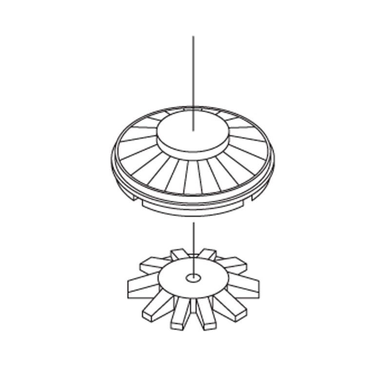 Athearn 31002 - Fans Set, 36" Button Top/CF7 (3) - HO Scale - Midwest ...