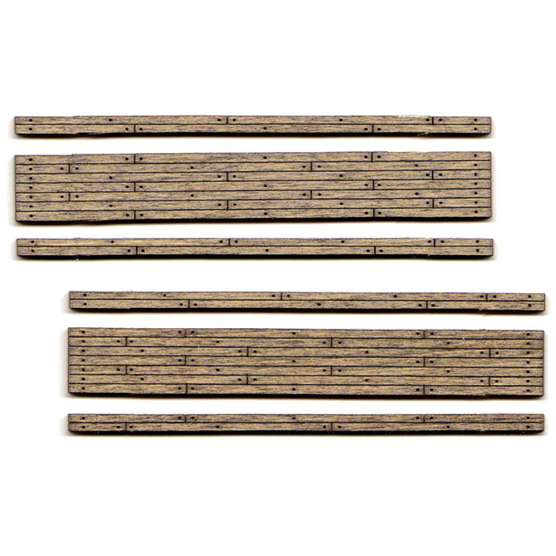 Blair Line 015 - Weathered 2-Lane Wood Grade Crossing - Kit pkg(2) - N ...