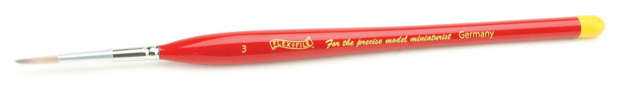 Flex-i-File BR3 - Precision Paint Brush #3 - Midwest Model Railroad