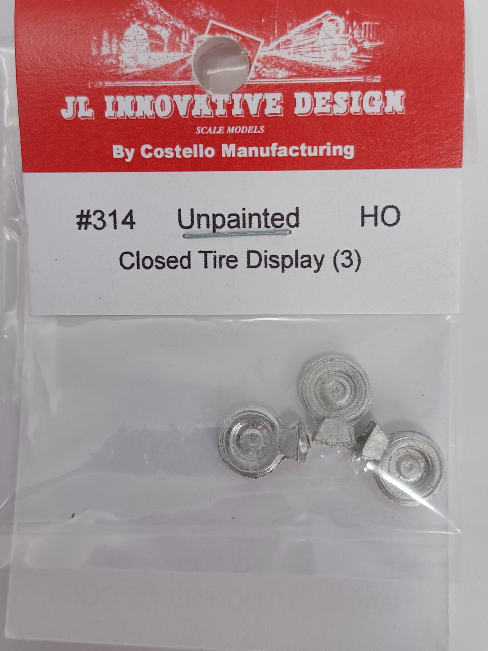 JL Innovative 314 - Closed Tire Display (3) - Unpainted - HO Scale ...