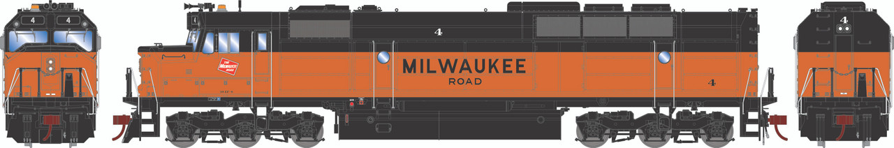PRE-ORDER - Athearn Genesis 18287 - EMD FP45 Milwaukee Road (MILW) 4 - HO Scale - Midwest Model ...