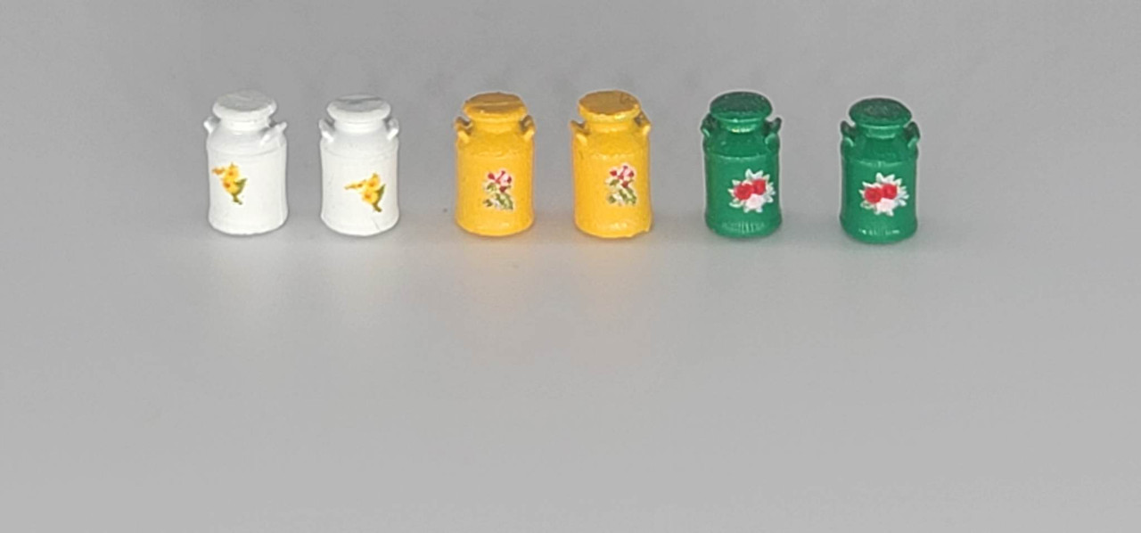 JL Innovative 807 - Milk Cans Color Decorated qty6 - HO Scale - Midwest ...