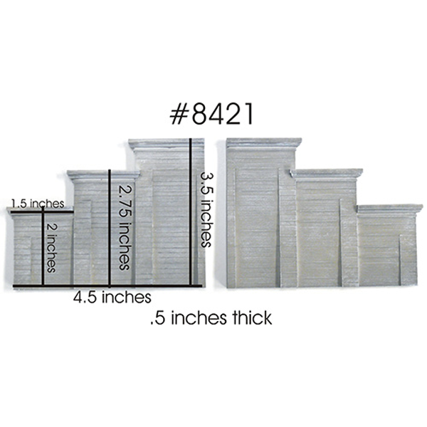 Chooch Enterprises 8421 - Concrete Stepped Tunnel Abutment (2) - HO ...