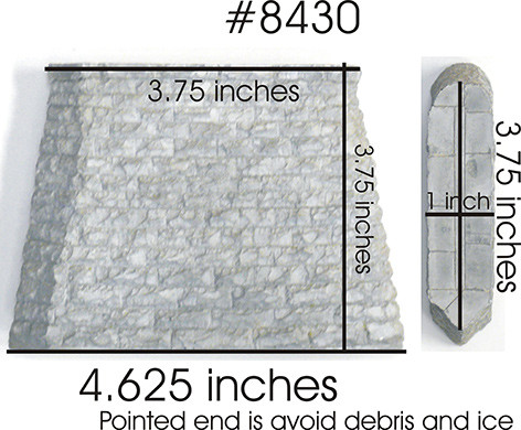 Chooch Enterprises 8430 - Cut Stone Bridge Pier (Pointed End) - HO ...