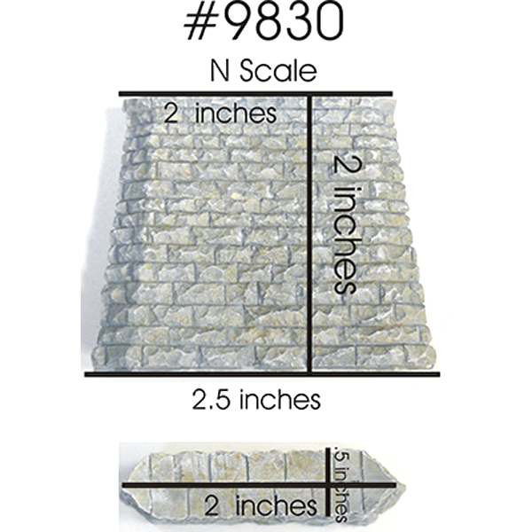 Chooch Enterprises 9830 - Cut Stone Bridge Pier (Pointed End) - (2 ...