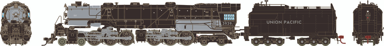 PRE-ORDER: Athearn Genesis 1021 - 4-6-6-4 CSA-2 Challenger w/Oil Tender ...