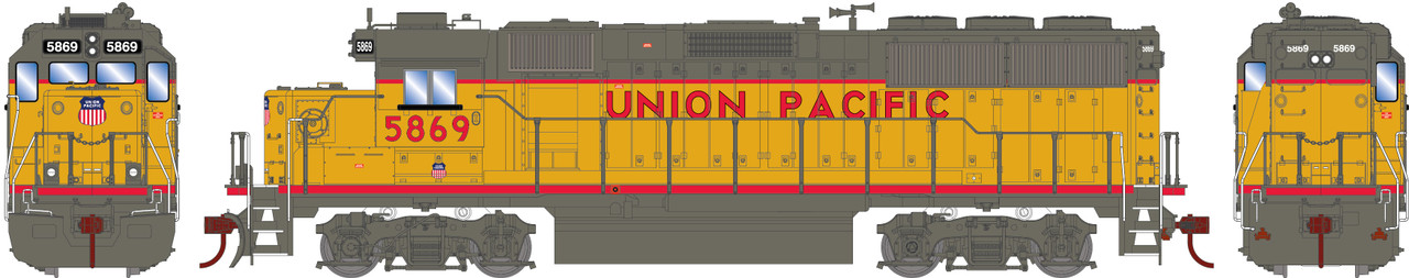 PRE-ORDER: Athearn 1051 - EMD GP60 w/ Econami DCC & Sound Union Pacific (UP) 5869 - HO Scale ...