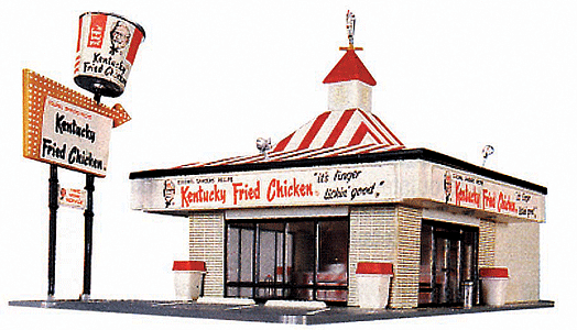 Life-Like 1394 - Kentucky Fried Chicken - HO Scale Kit - Midwest Model ...