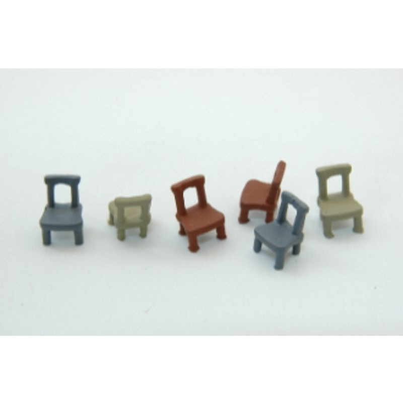 Durango Press 194 - Open Back Chairs (6) - HO Scale Kit - Midwest Model ...