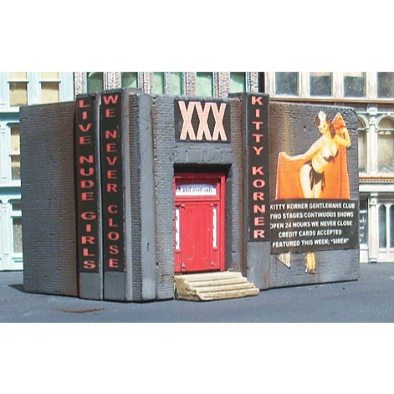 Downtown Deco 1035 - Kitty Korner Club - HO Scale Kit - Midwest Model ...