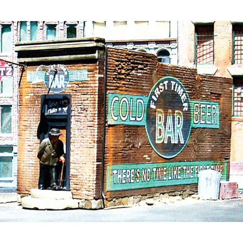 Downtown Deco 1053 - First Timer Bar - HO Scale Kit - Midwest Model ...
