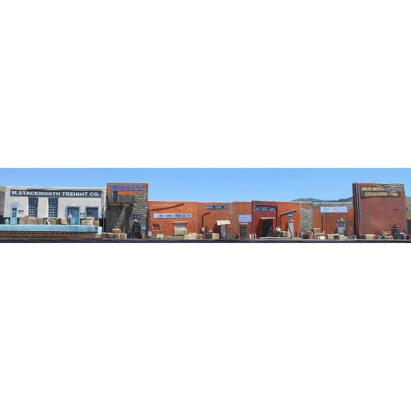 Downtown Deco 1066 - Downtown Alleyway Flat - HO Scale Kit - Midwest ...