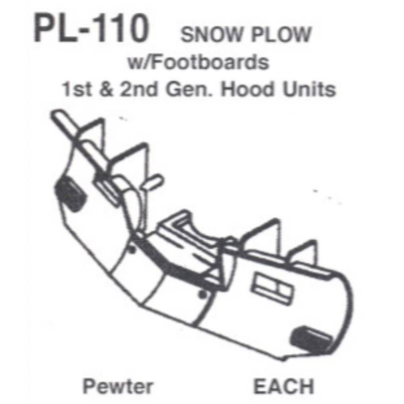 Details West 110 - Snow Plow: W/ Footboards 1 St. & 2Nd. Ge. H - HO ...