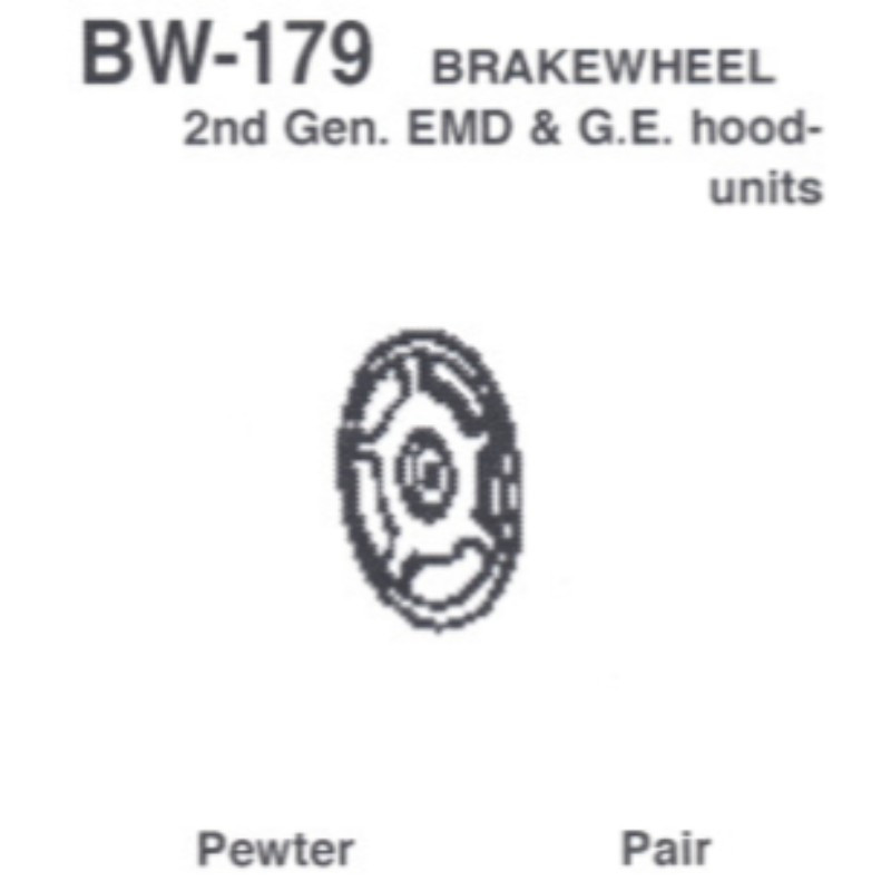 Details West 179 Brakewheel; 2Nd. Gen. Emd & Ge Hood-Units - HO Scale ...
