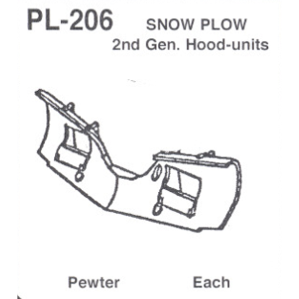 Details West PL-206 - Snow Plow 2nd Gen Hood-units - HO Scale - Midwest ...