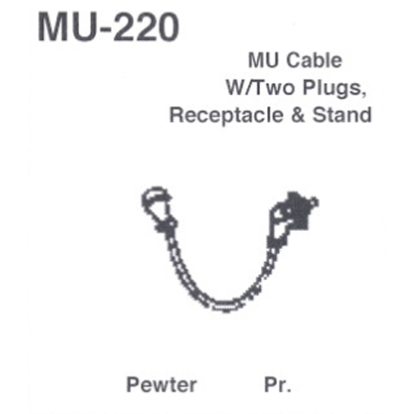 Details West MU-220 - MU Cable w/ Two Plugs, Receptacle & Stand - HO ...