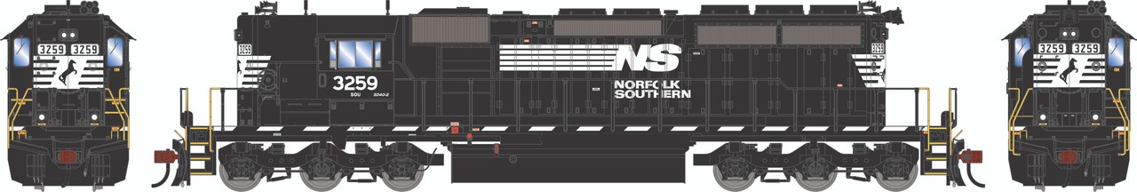PRE-ORDER: Athearn 1808 - EMD SD40-2 (DCC and Sound) Norfolk Southern ...