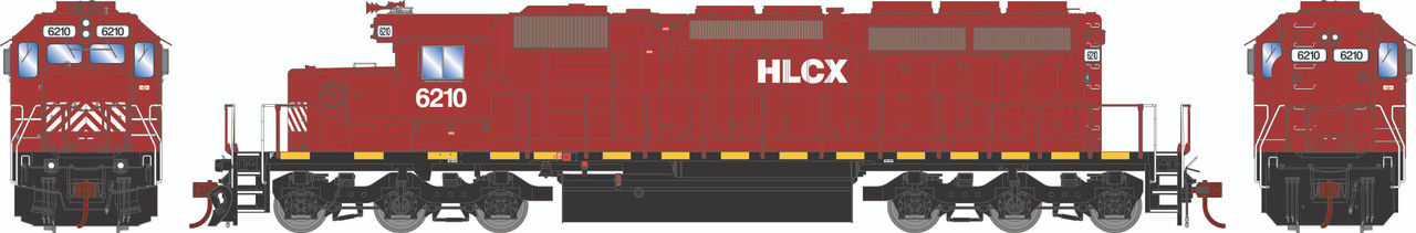 PRE-ORDER: Athearn 1811 - EMD SD40-2 w/ DCC and Sound Helm Leasing (HLCX) 6210 - HO Scale ...