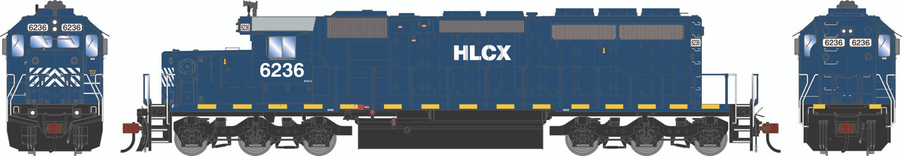 PRE-ORDER: Athearn 1812 - EMD SD40-2 (DCC and Sound) Helm Leasing (HLCX) 6236 - HO Scale ...